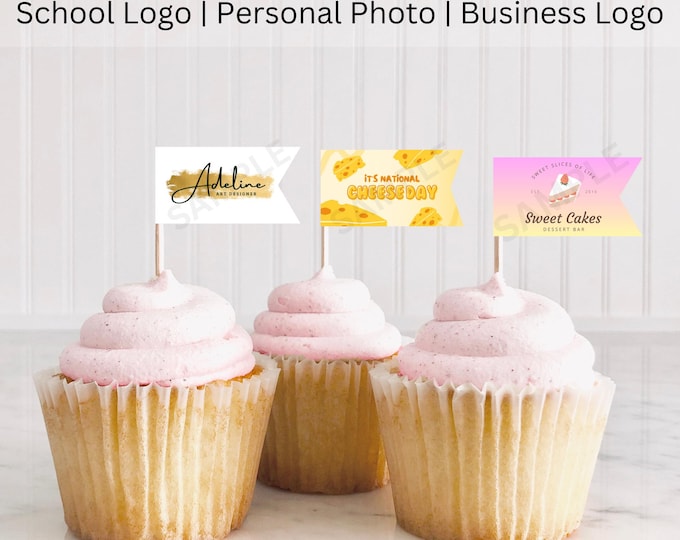 Custom Cupcake Toppers, Custom Appetizer Picks, Food Menu Picks ...
