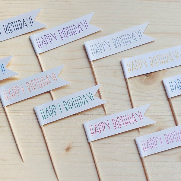 Flag for Cupcakes - Etsy