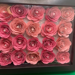 Customized Flower Shadow Box With Light - Etsy