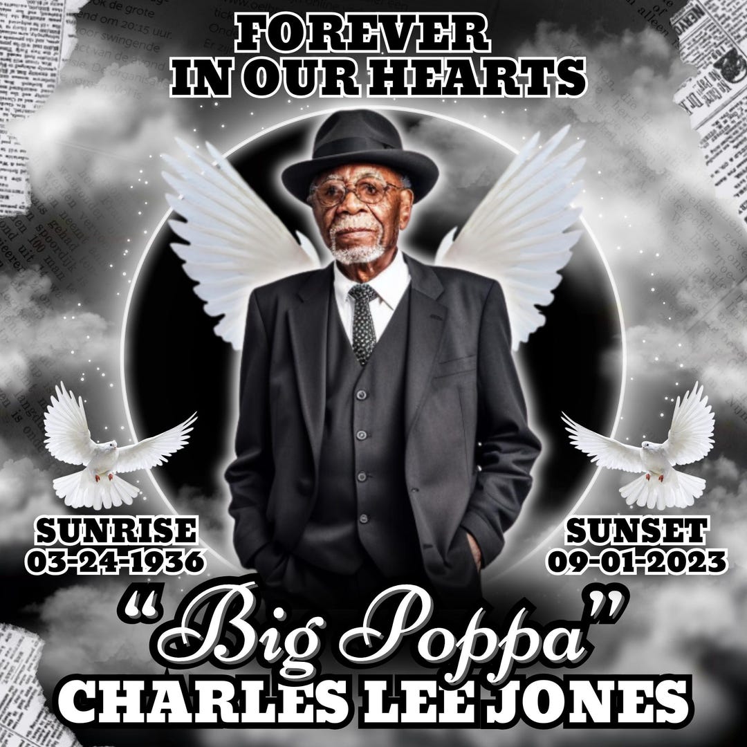 Memorial Template - Digital File - Etsy