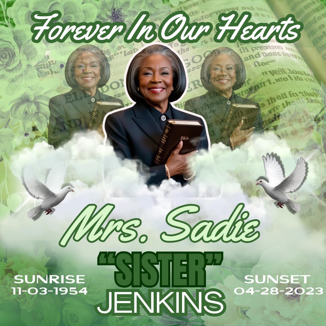 Memorial Template - Digital File - Etsy