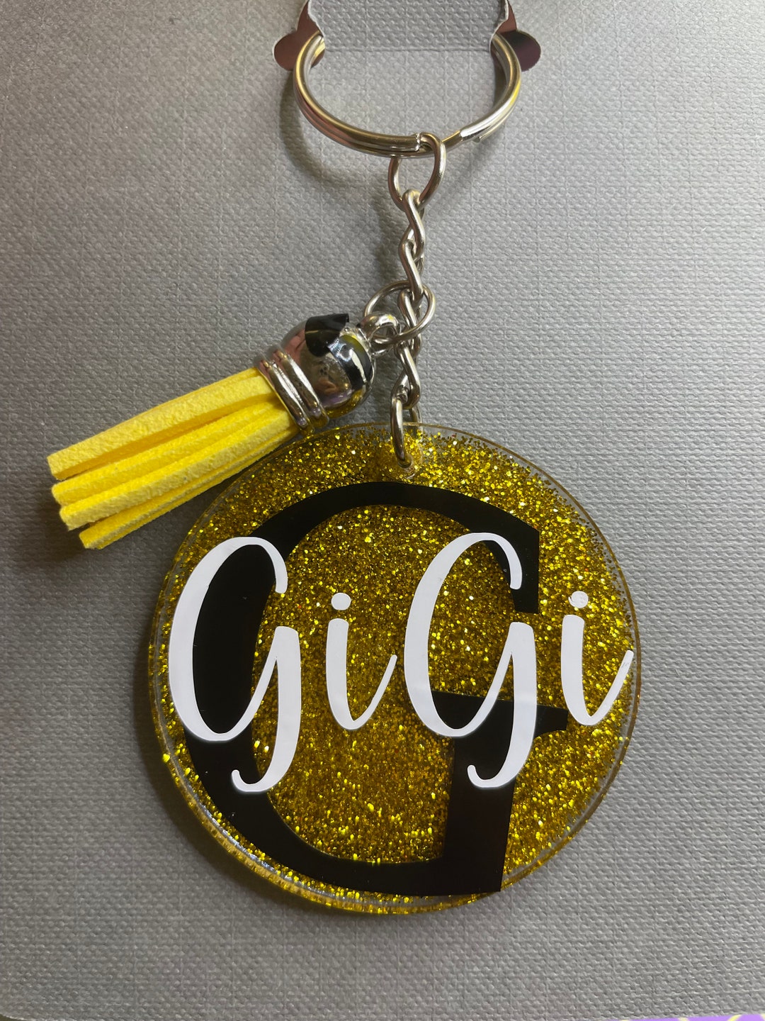 Glitter Acrylic Keychains - Etsy