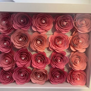 Customized Flower Shadow Box With Light - Etsy