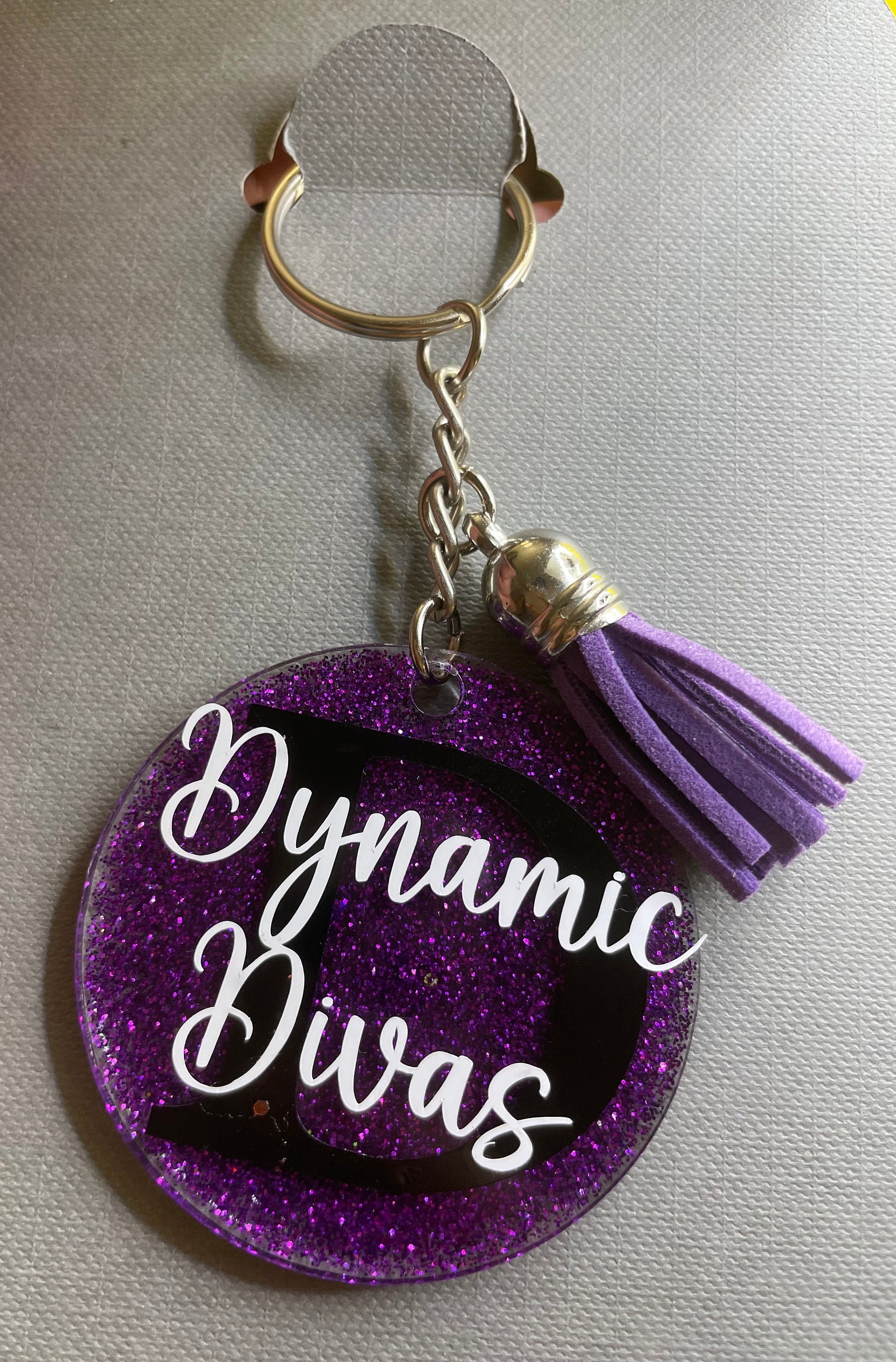 Glitter Acrylic Keychains - Etsy