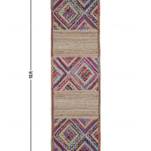 Handmade Jute Stair Runner Rug: Chindi Cotton Braided Hallway Rug - Etsy