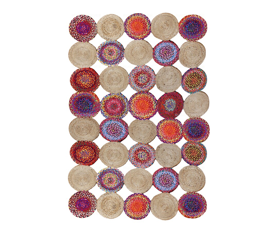 Hand Braided Scalloped Chindi Cotton Rug Bohemian Hallway - Etsy