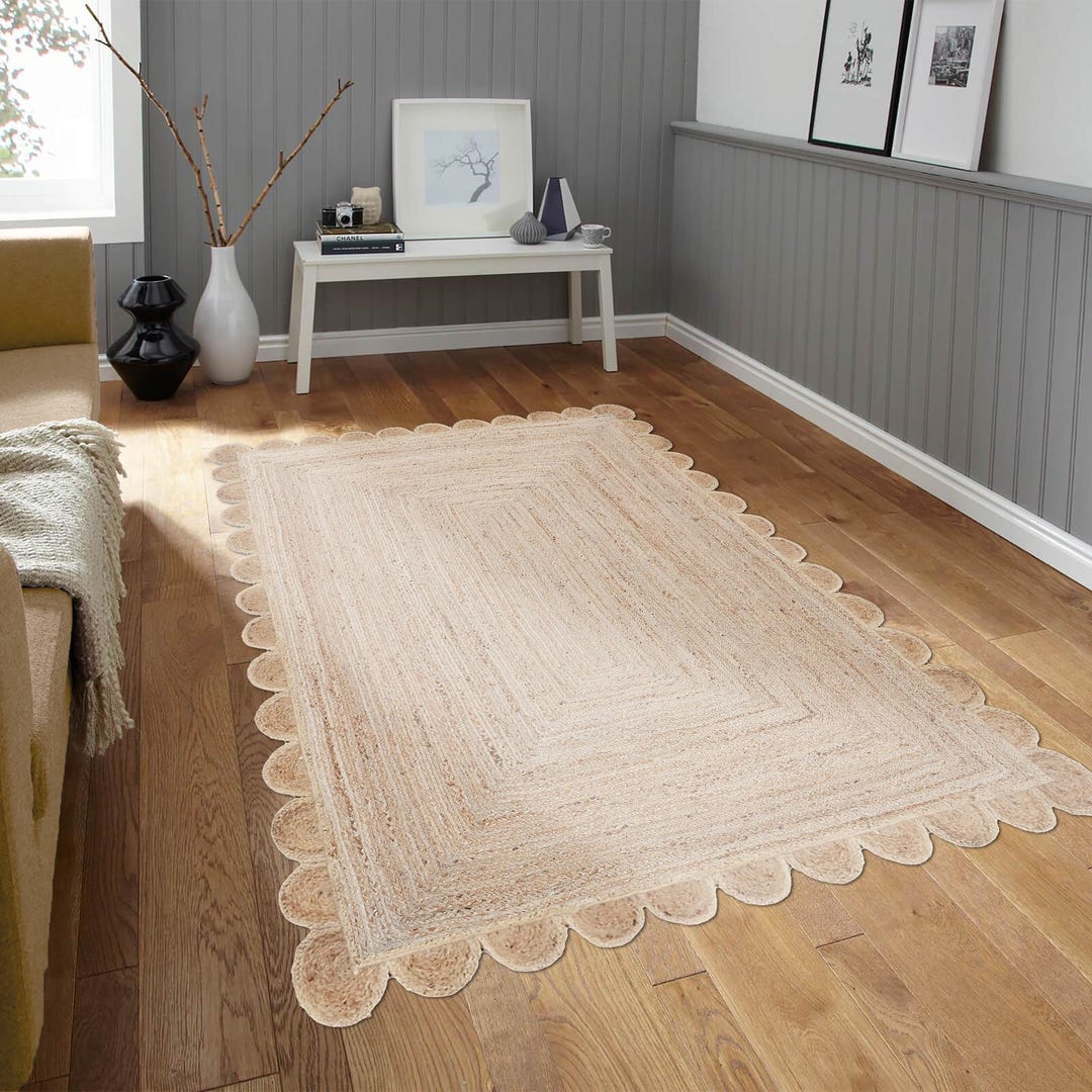 Natural Jute Rug, Rectangle Shape Rug,decorative Mat,boho Decor Rug ...