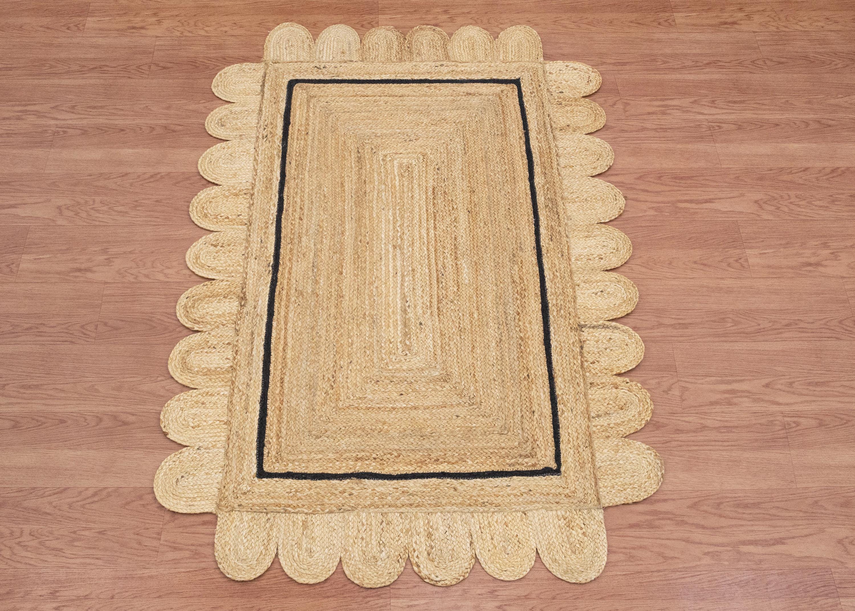 Hand Braided Jute Rug 4x6 Ft, Modern Boho Farmhouse Decor - Etsy