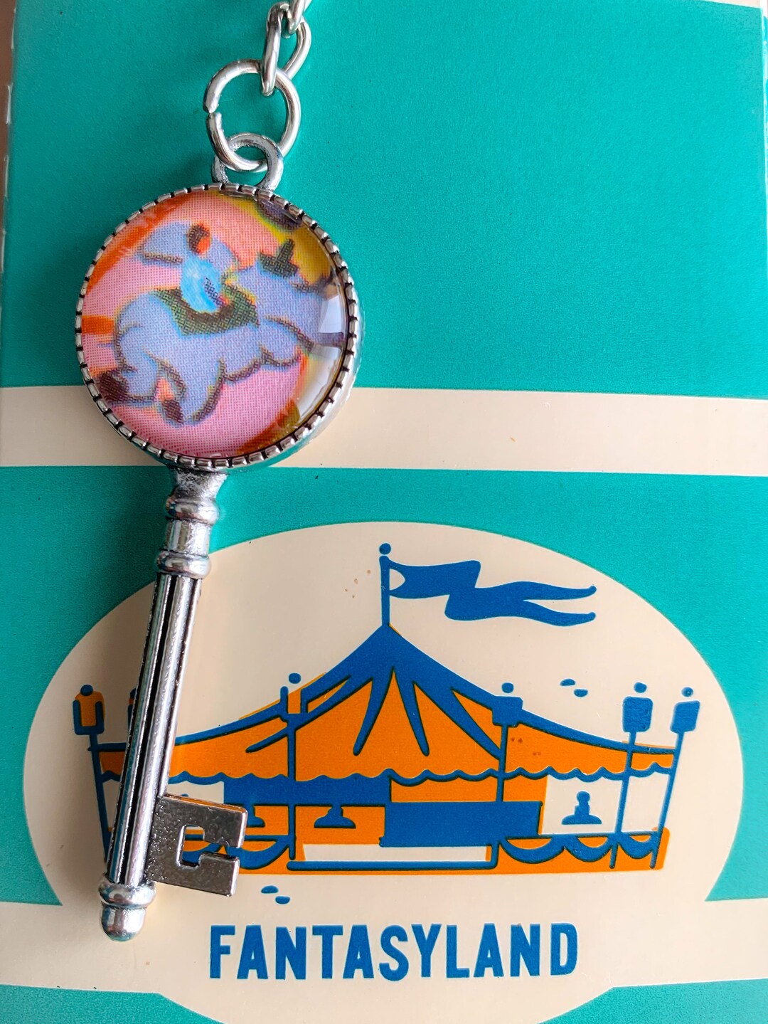 Dumbo the Flying Elephant Keychain - Etsy