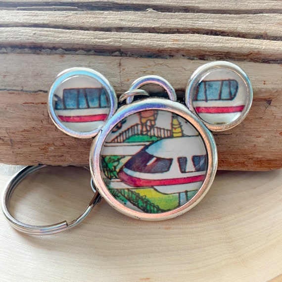1979 WDW Map keychains - Gem