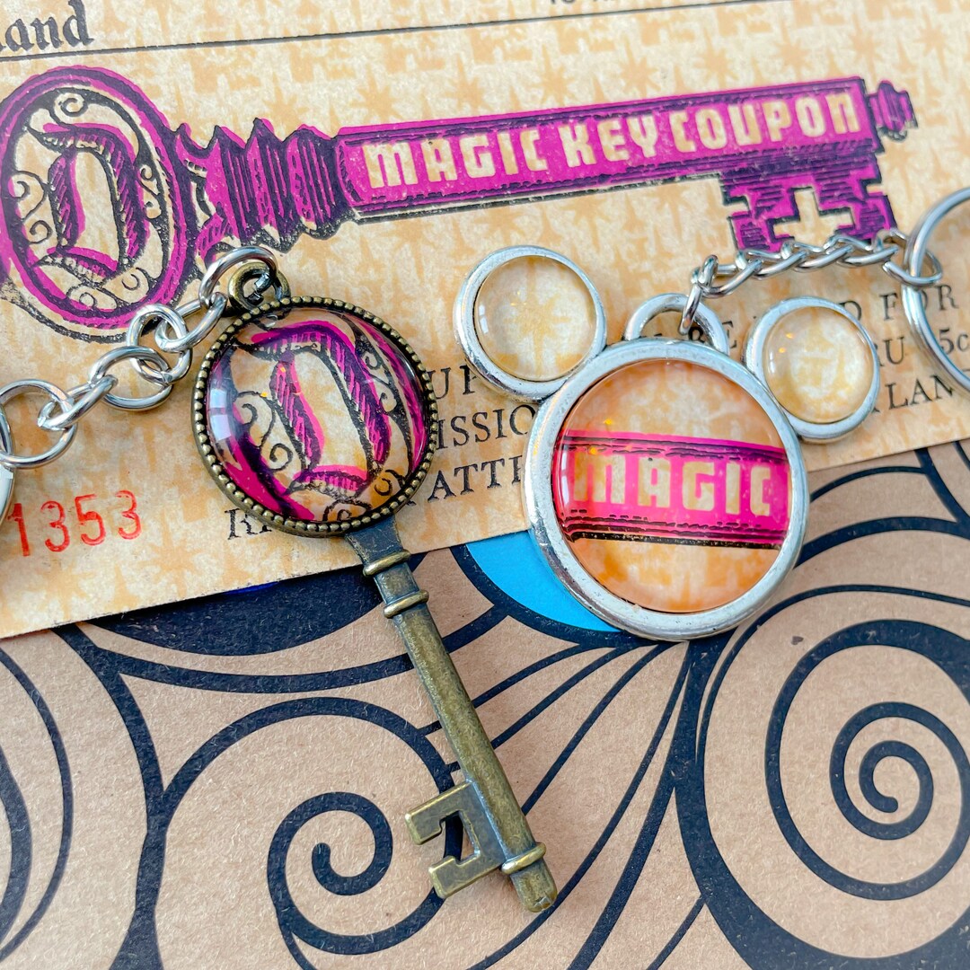 Disneyland Magic Key Keychains - Etsy