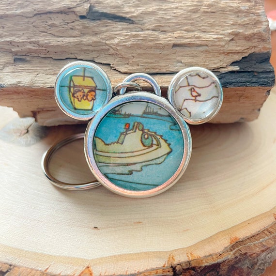 1979 WDW Map keychains - Gem