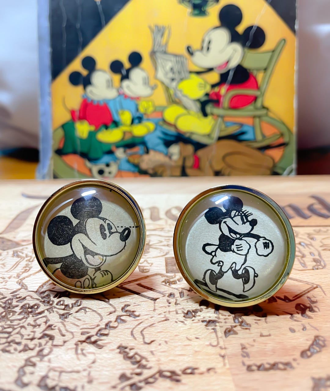 1933 Mickey and Minnie Drawer Knobs - Etsy