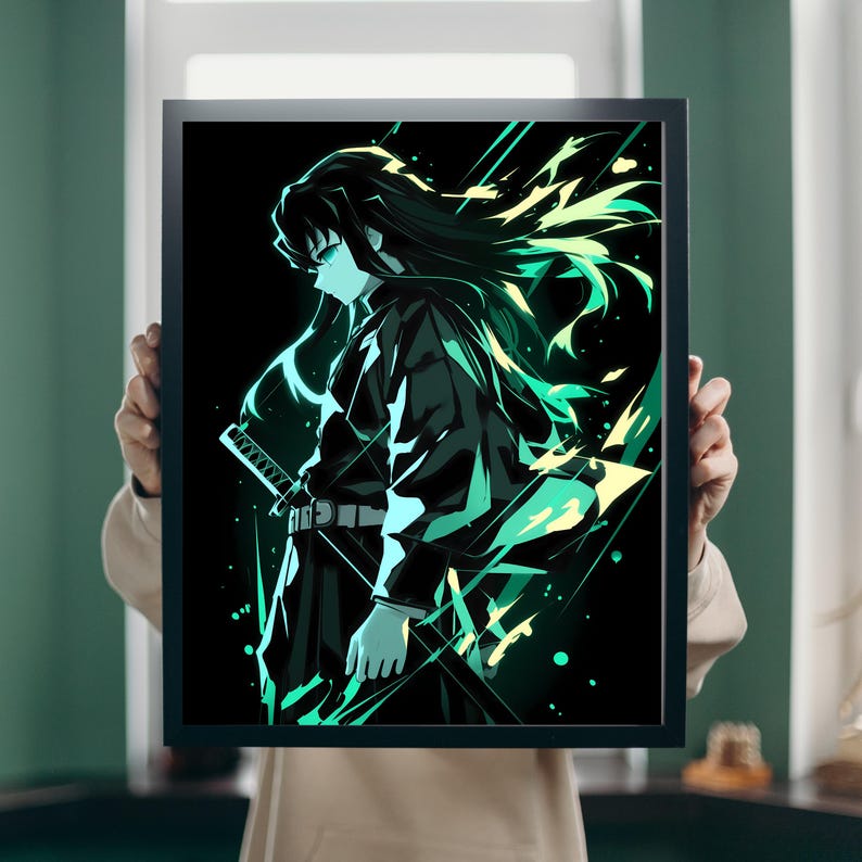 Digitalart Tokito Demon Slayer Anime Poster Wallart 24x36 18x24 16x20 ...