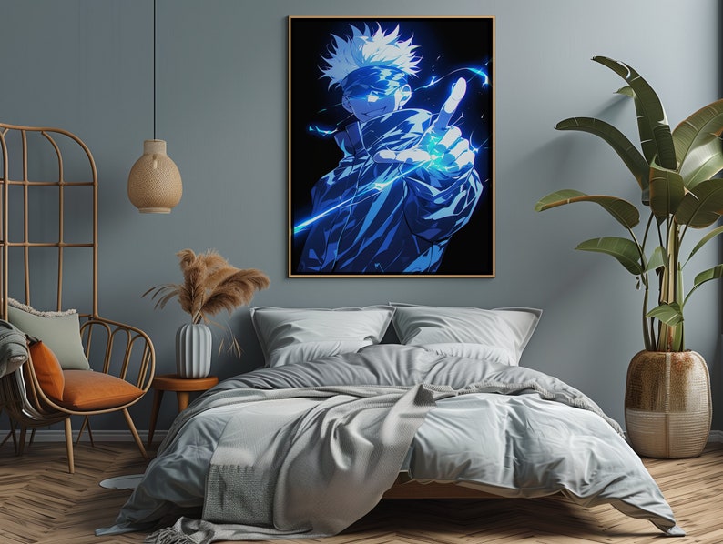 Printable Anime, Satoru Gojo, Jujutsu Kaisen, Manga Poster, Anime Print ...