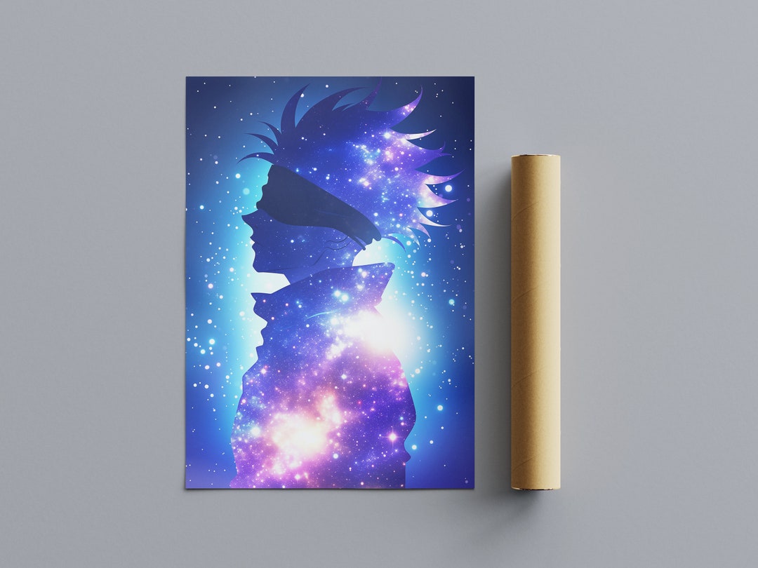 Physical Poster Gojo Jujutsu Kaisen Anime Poster Galaxy Wallart 24x36 ...
