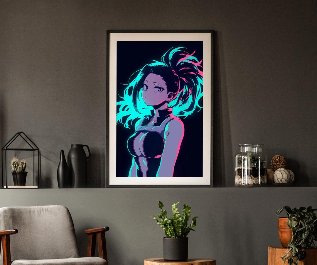 Digitalart Creati Momo My Hero Academia Anime Poster 24x36 18x24 16x20 ...