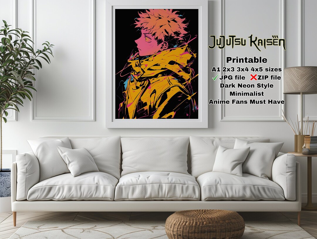 Printable Anime, Yuji Itadori, Jujutsu Kaisen, Manga Poster, Anime ...