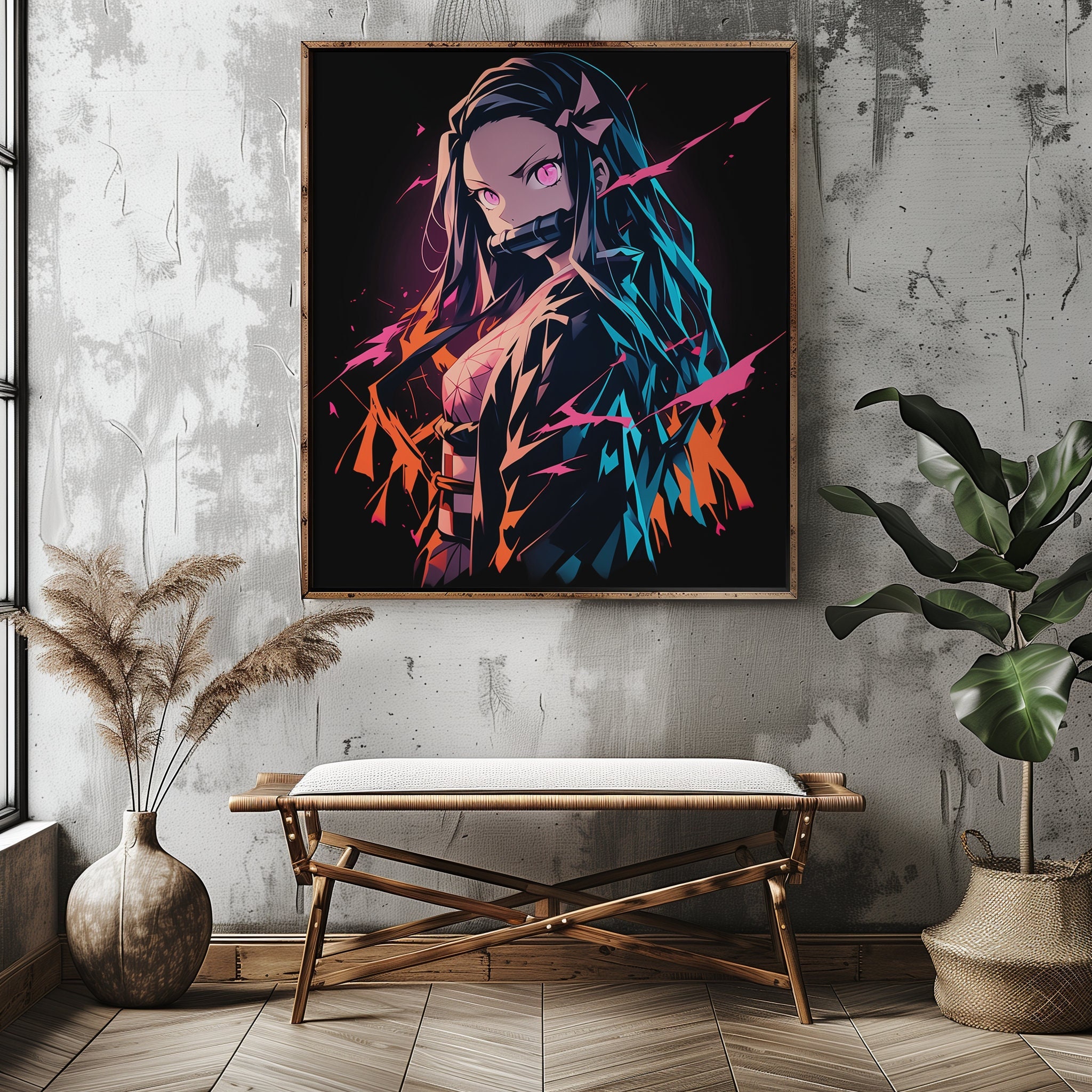 Digitalart Nezuko Demon Slayer Anime Poster Wallart 24x36 18x24 16x20 ...