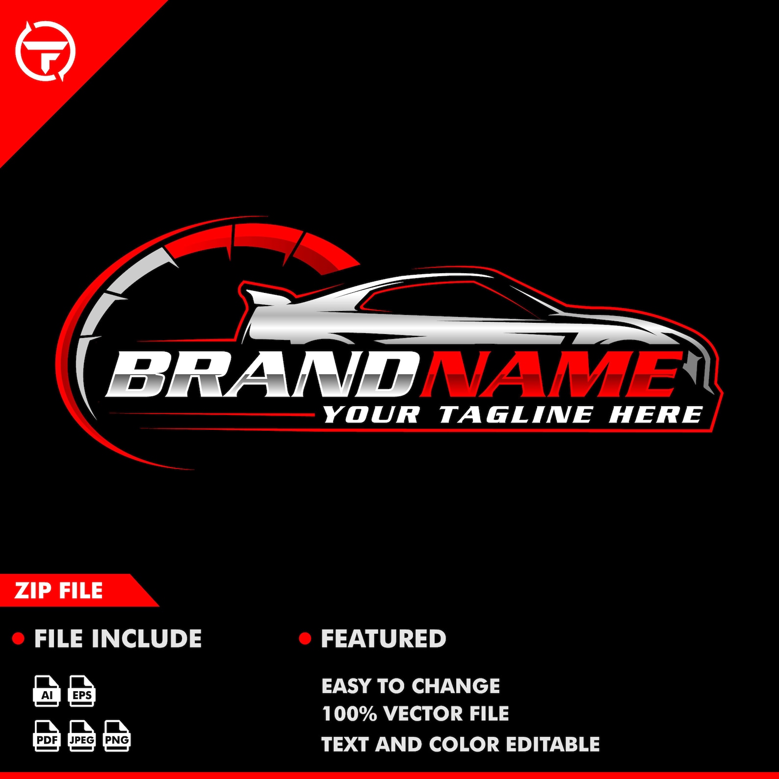 Car Logo Template Sport Car Logo Automotive Logo Template - Etsy