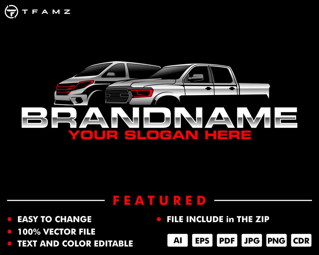 Van Logo Template - Truck Logo - Car Logo - Logistic Logo - Travel Logo ...