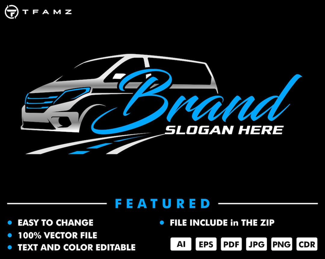 Van Logo Template - Car Logo - Logistic Logo - Travel Logo - Car Rental ...