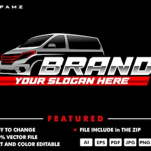 Van Logo Template - Car Logo - Logistic Logo - Travel Logo - Car Rental ...