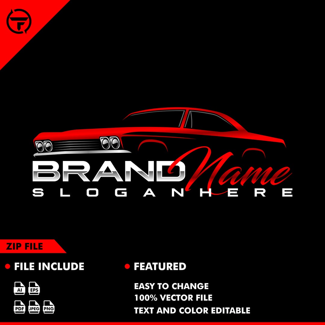 Classic Car Logo - Car Logo - Muscle Car - Classic - Vector ...