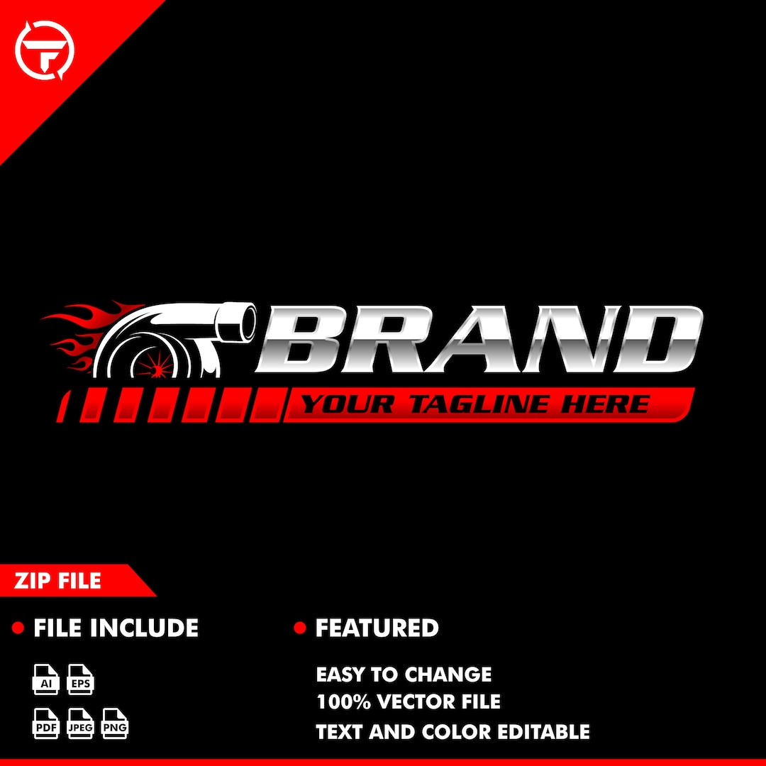 Turbo Logo - Racing - Logo - Automotive - Etsy