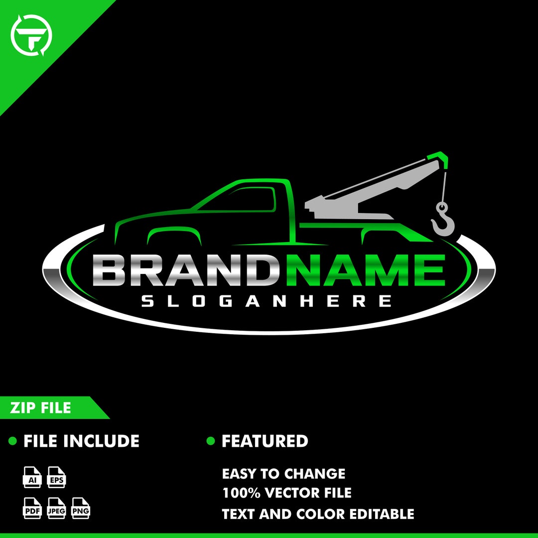 Towing Logo - Tow - Car Logo - Vrctor - Illustration - Truck ...