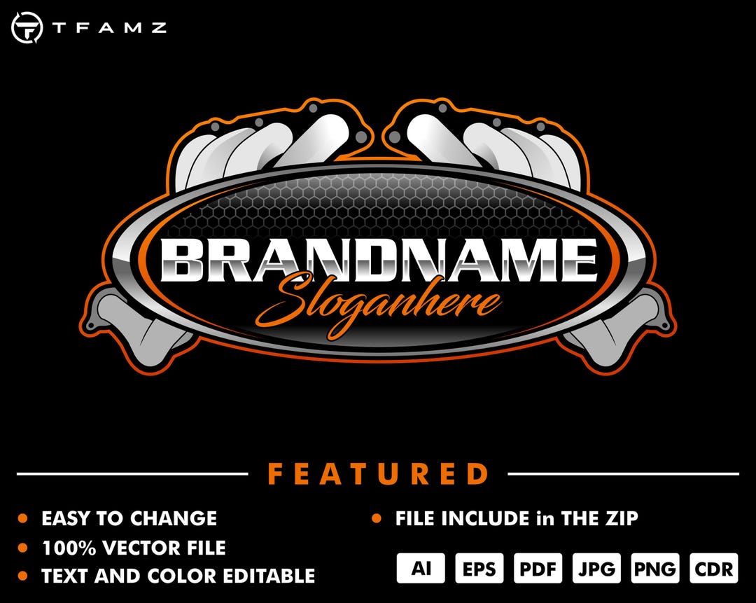 Exhaust Logo Template - Car Logo - Automotive Logo - Exhaust - Service ...
