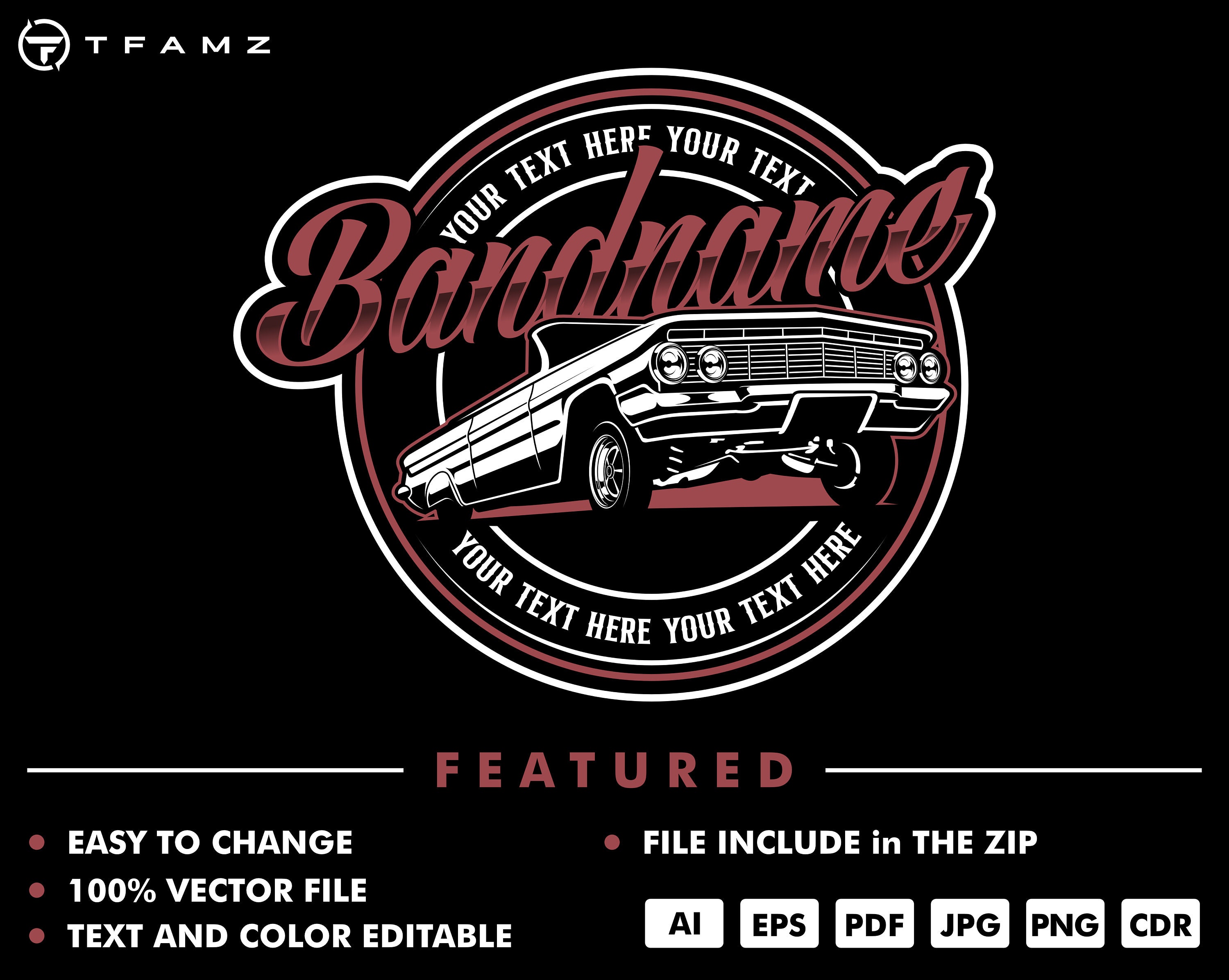 Car Logo Template - Classic Car Logo - Vintage - Car Club Logo ...