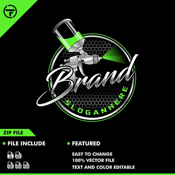 Auto Paint Logo Car Paint Paint Car Logo Car Vector - Etsy