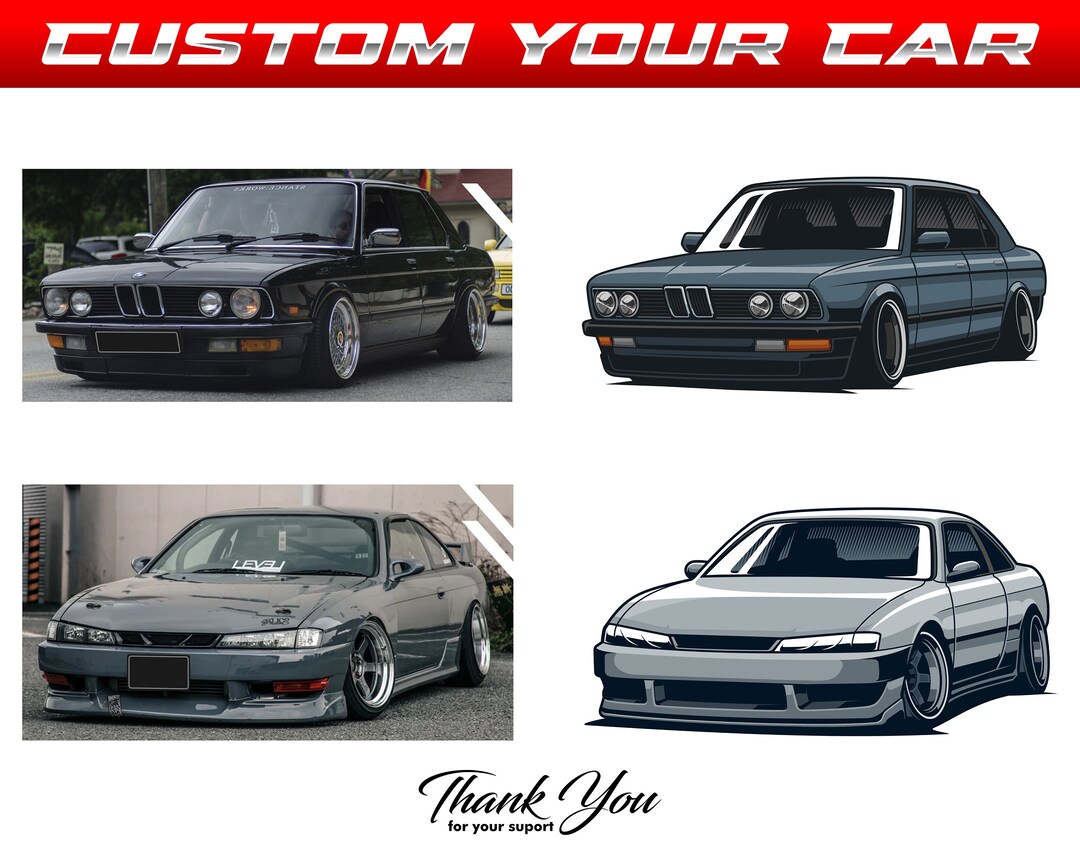 Custom Car Vector Art – Personalized Automotive Illustration (digital ...