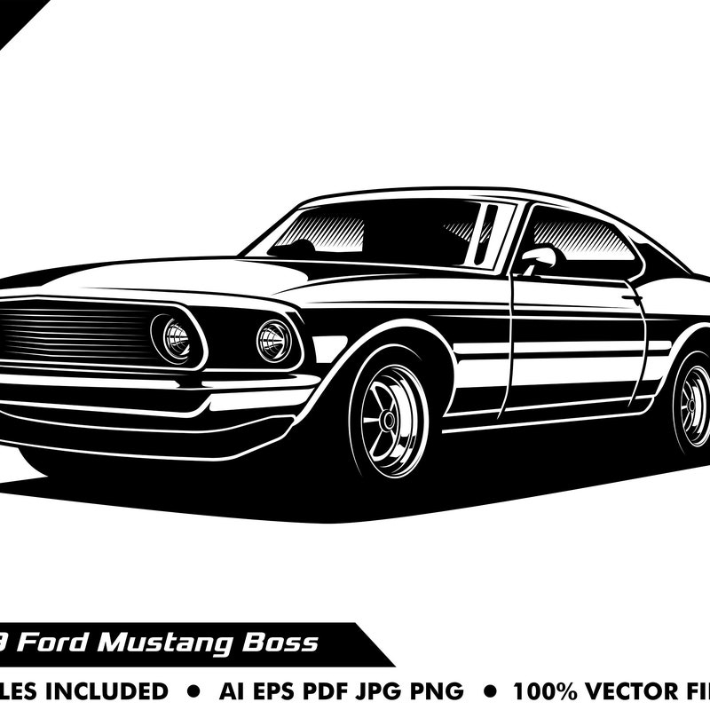 Mustang Car Logo Stencil - Etsy