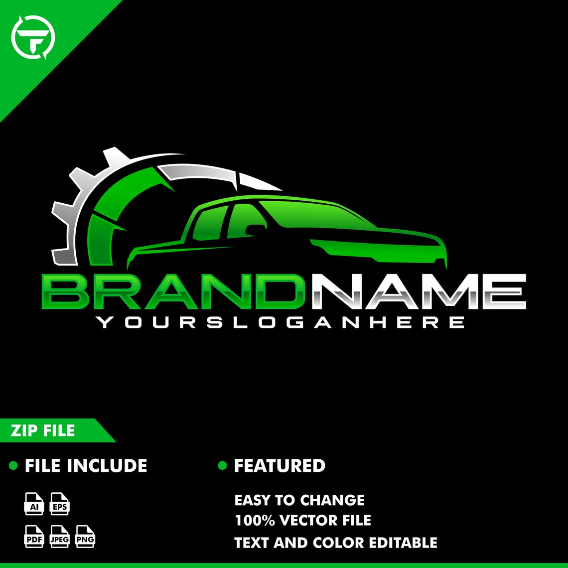 Pickup Logo Truck Logo Pickup Car Car Speed Logo Car | Etsy