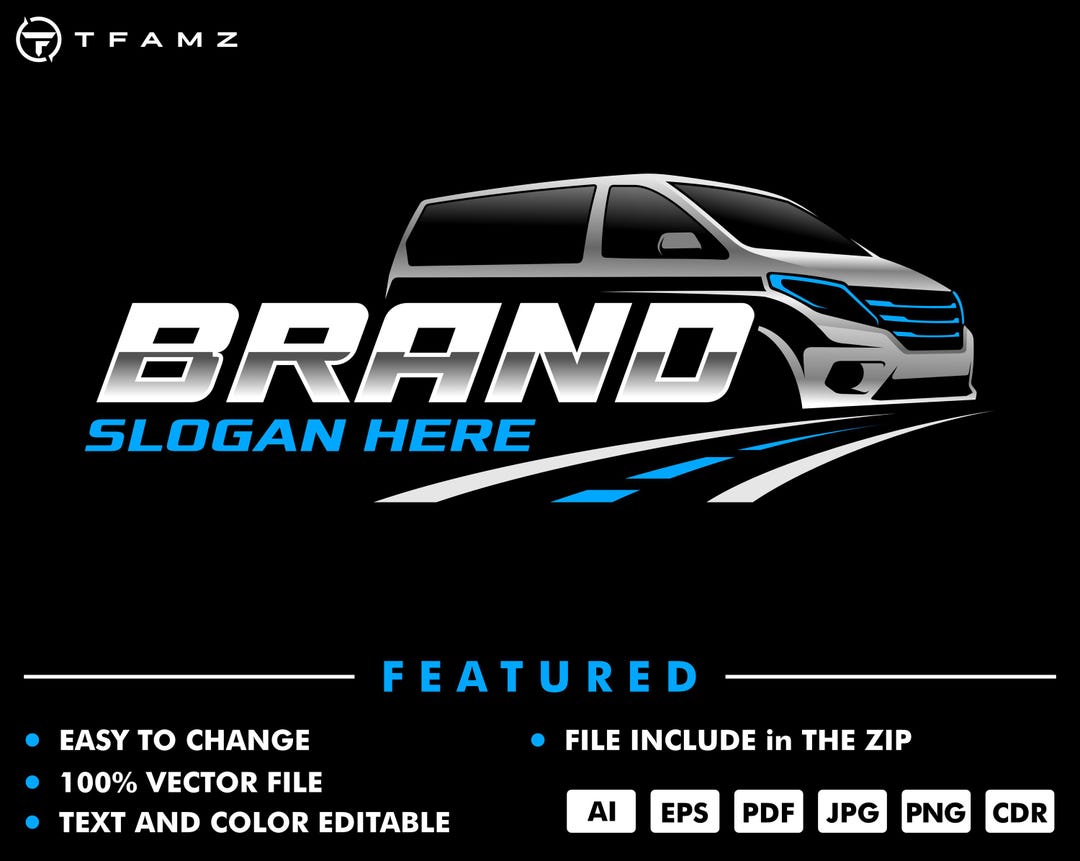 Van Logo Template - Car Logo - Logistic Logo - Travel Logo - Car Rental ...