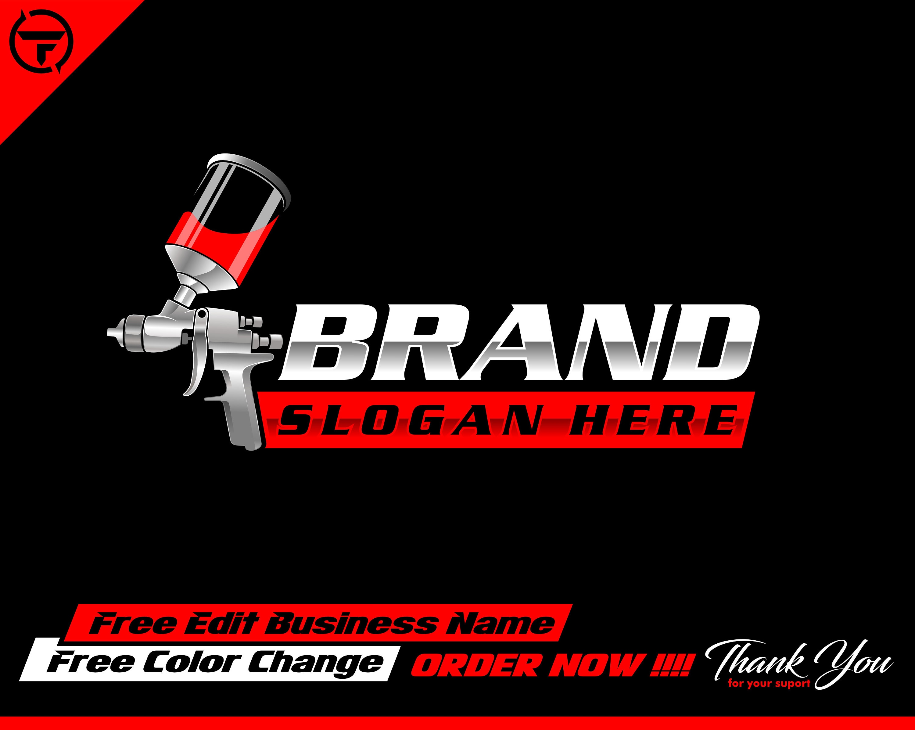 Paint Spray Gun Logo