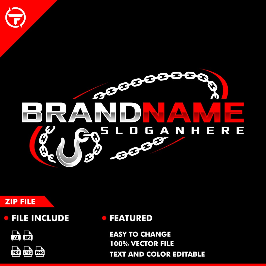 Towing Logo - Tow - Car Logo - Vector - Illustration - Automotive - Etsy