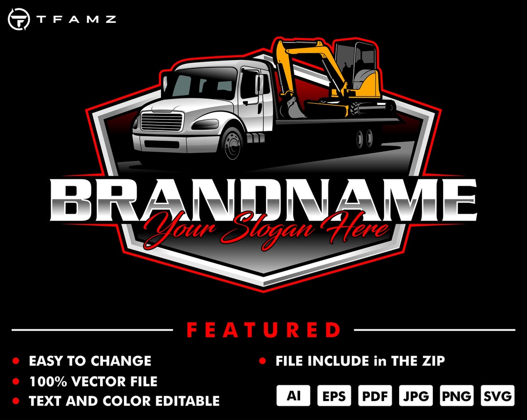 Truck Towing Logo - Towing Logo - Car Logo - Service Logo - Repair Logo ...