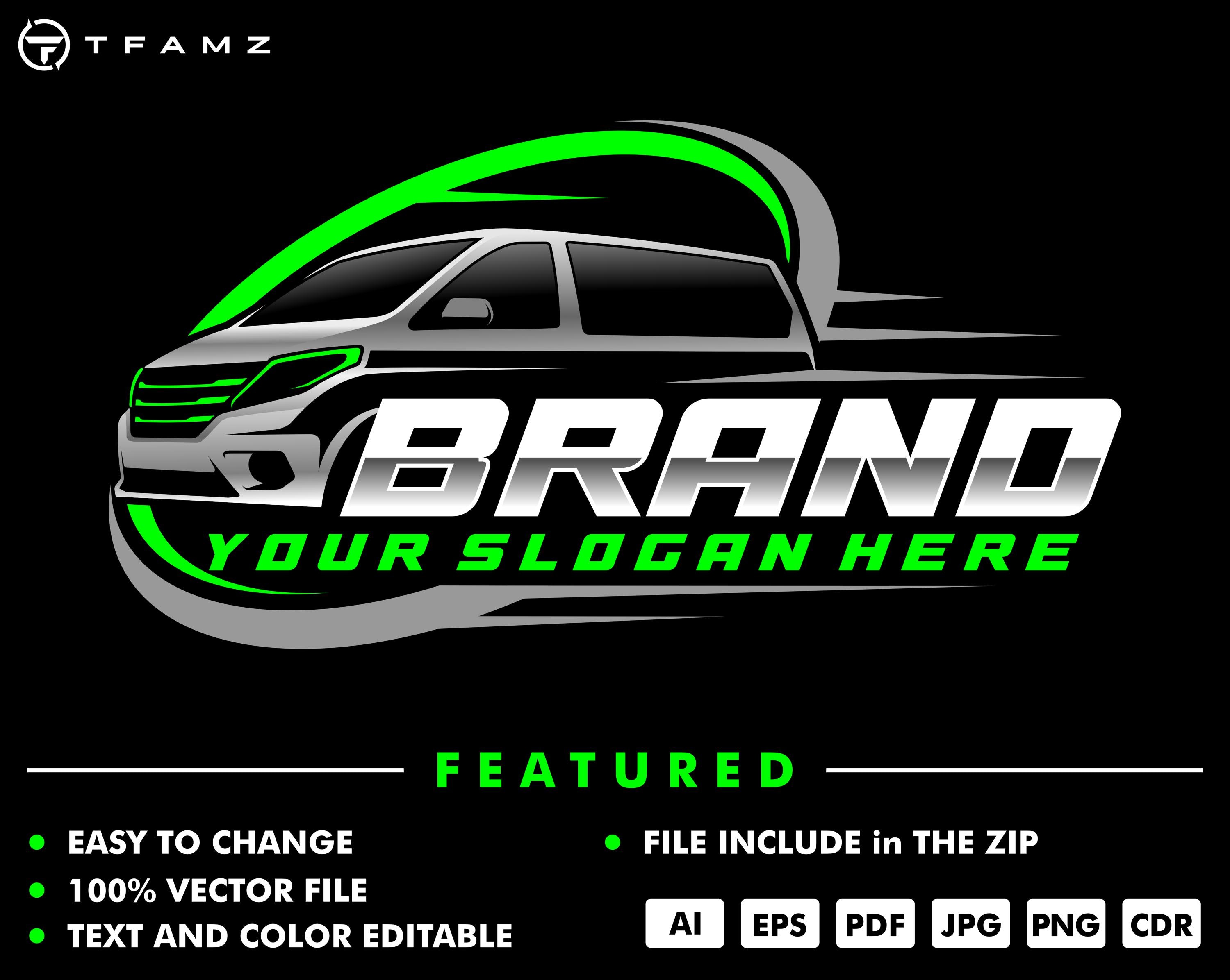 Custom Van Logo Template - Automotive, Transport (digital Download) - Etsy