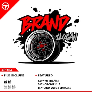 Wheels Logo - Wheels - Tire - Car Logo - Vector - Illustration ...