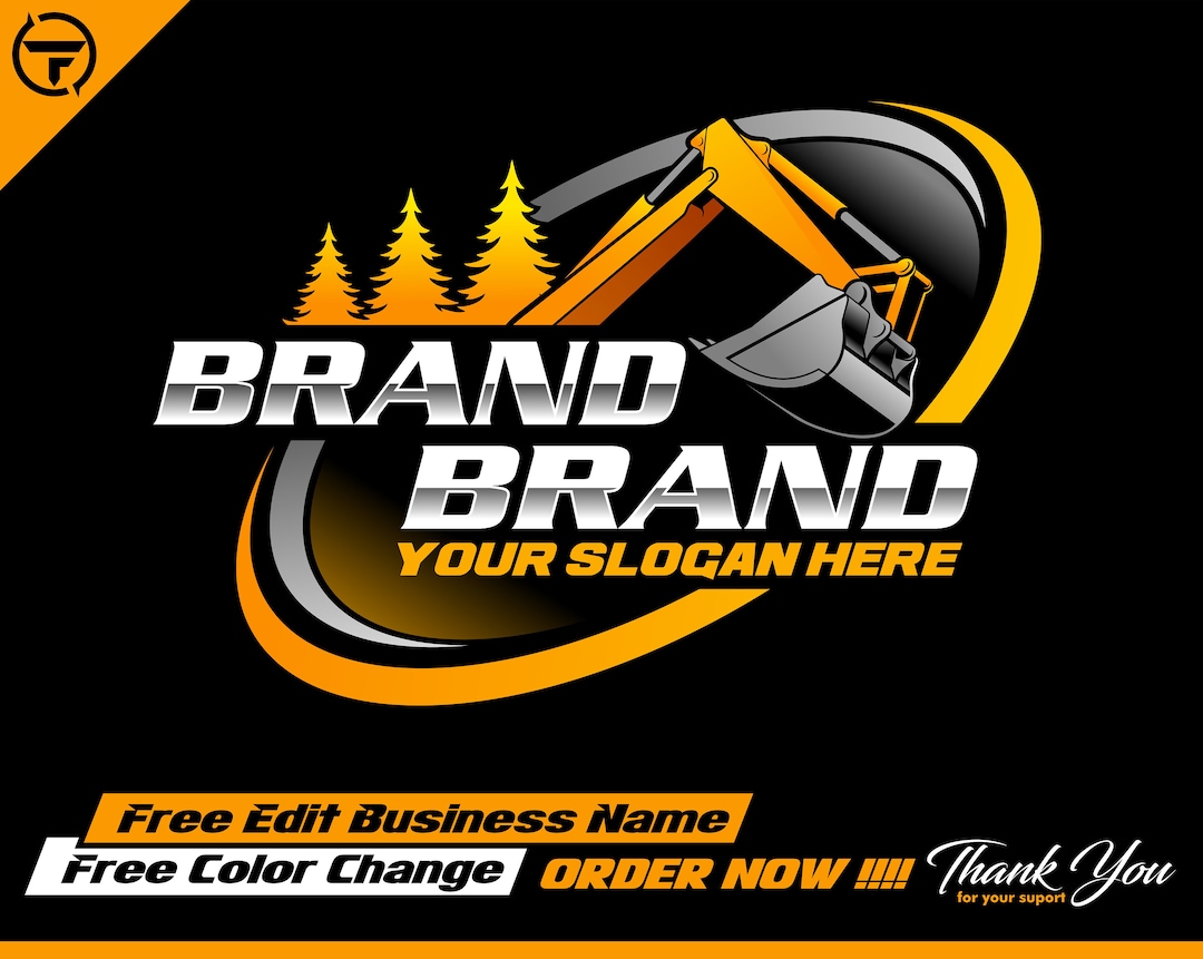 Excavator Logo Template - Excavator - Equipmen Logo - Service Logo ...