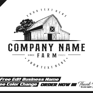 Barn Logo - Barn Vector - Logo Template - Farm Logo - Vector ...