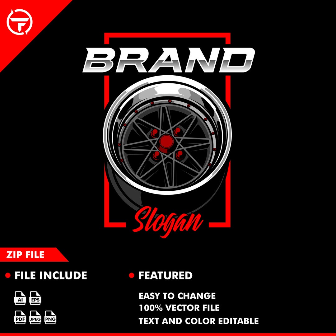 Wheels Logo - Wheels Vector - Car Logo - Vector - Illustration ...