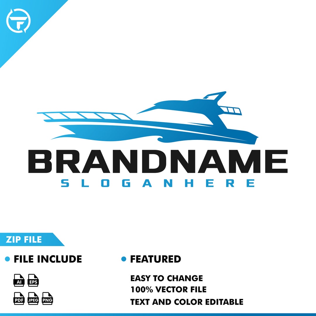 Boat Logo - Vector - Illustration - Travel Logo - Se Logo - Beach ...