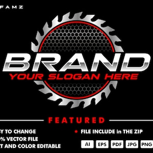 Wood Logo Wood Cutter Service Woodwork Wood Cutting Illustration - Etsy