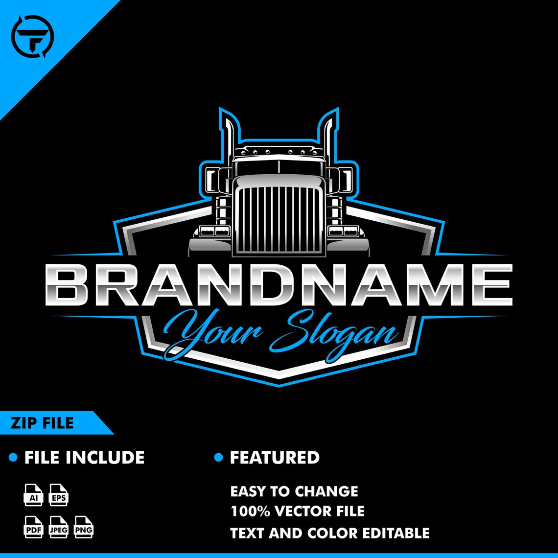 Custom Trucking Logo Design – Vector Illustration (digital Download) - Etsy
