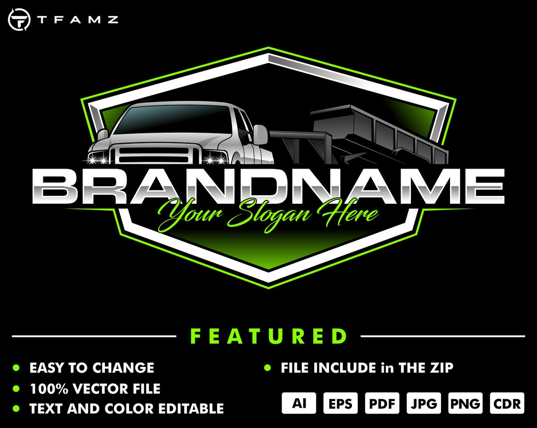Trailer Logo Template - Truck Logo - Pickup Logo - Trailer - Service ...