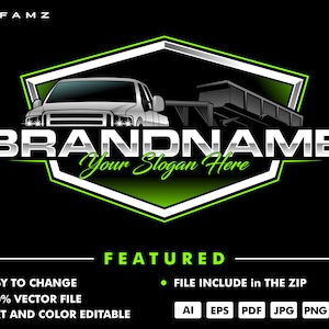 Trailer Logo Template - Truck Logo - Pickup Logo - Trailer - Service ...